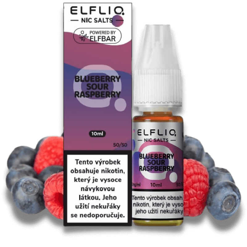 e-liquid ELFLIQ Salt BLUEBERRY SOUR RASPBERRY 10ml | vipe.sk