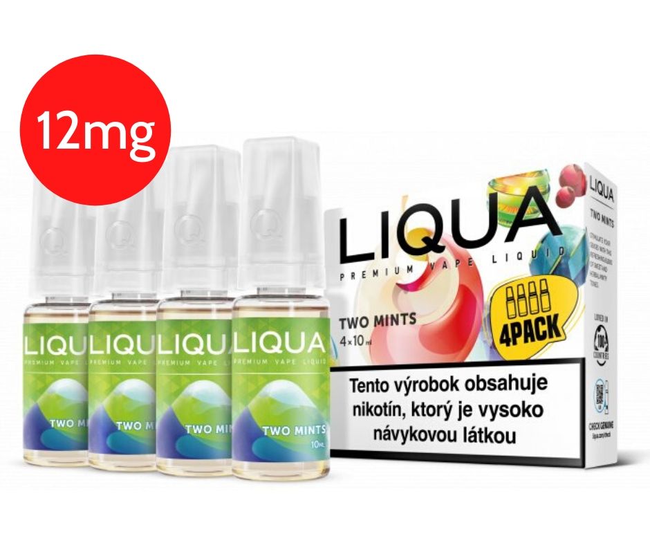 E-liquid LIQUA Elements 4Pack TWO MINTS (Chuť mäty a mentolu) 4x10ml ...